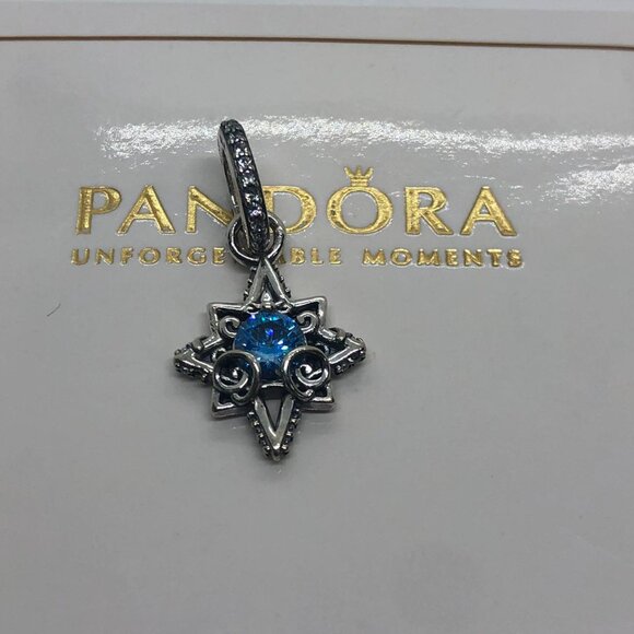 Pandora | Jewelry | Pandora Disney Cinderella Blue Star Pendant | Poshmark